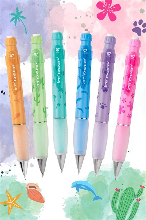 Serve Deep 0 7 Mm Mekanik Kurşun Kalem Pastel Doğa Desenli 6lı Set Fiyatı Yorumları