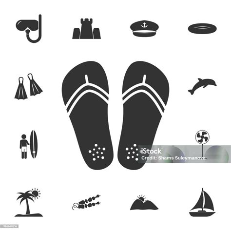 플립 퍼 아이콘입니다 여름 삽화의 상세한 설정 합니다 프리미엄 품질 그래픽 디자인 아이콘입니다 웹사이트 웹 디자인 모바일 응용 프로그램 모음 아이콘 중 하나 개념에 대한