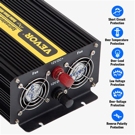 Vevor Zuivere Sinus Omvormer Pure Sinus Omvormer Dc V W Auto