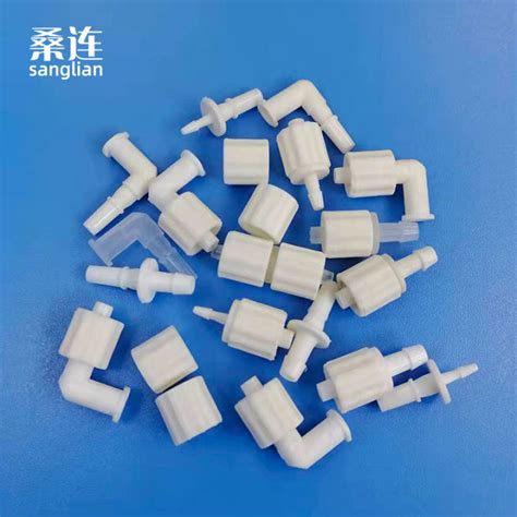 Laboratory Consumables Movable Straight Male Connector Activity Circle Male And Female Elbow