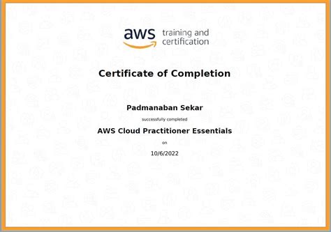 Padmanaban Sekar On Linkedin Aws Cloud Practitioner Essentials