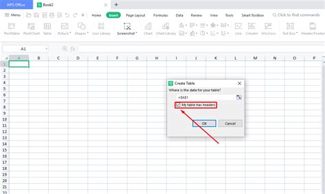 создать таблицу данных в Excel пошаговая инструкция Wps Office Blog