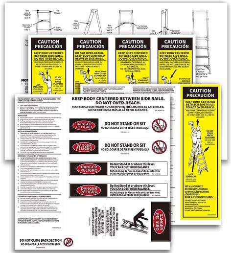 Step Ladder Safety Stickers At Loretta Cyr Blog