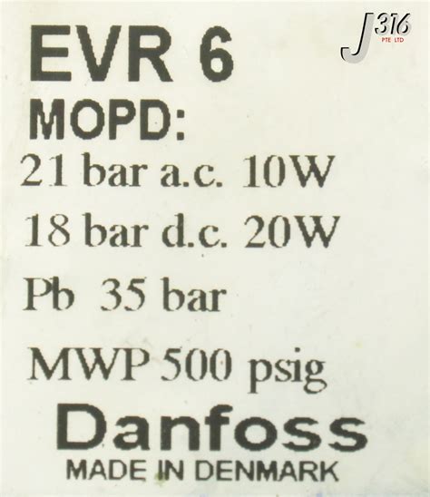 19046 Danfoss Solenoid Coil For Evr 6 Solenoid Valve 018f6282 J316gallery