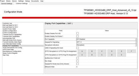 Tps65981 Configuration For Not Using Alternate Mode Interface Forum