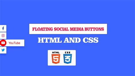 How To Create Animated Social Media Button Using Html And Css Social