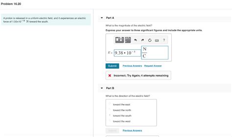 Solved Problem Part A A Proton Is Released In A Chegg Com