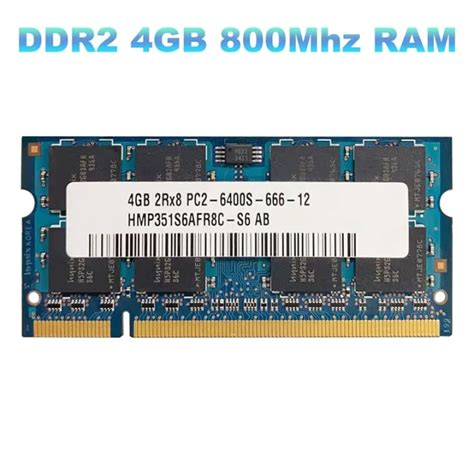 Ddr2 4gb Laptop Ram 800mhz Pc2 6400s Sodimm 2rx8 200 Pins For Intel Amd