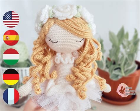 Crochet Pattern For Doll Esja Pdf Deutsch English Français