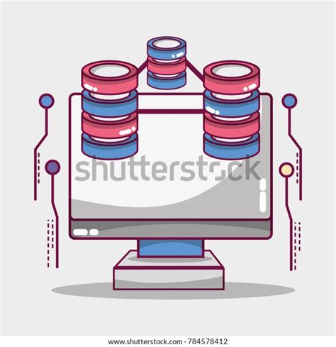 Data Center Server Network Technology Stock Vector Royalty Free 784578412 Shutterstock