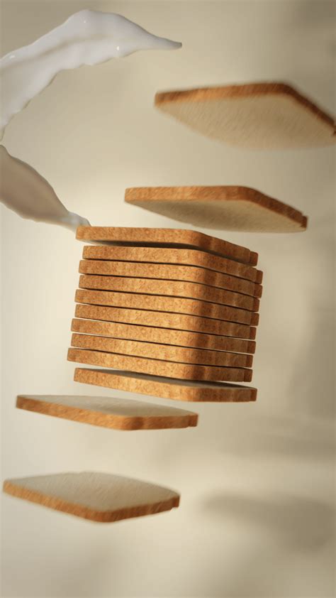 Creamy 3d Bread Animation Behance