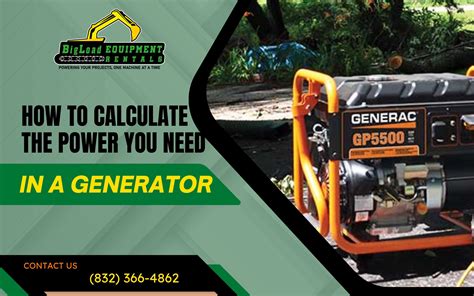 Big Load Equipment Rentals How To Calculate The Power You Need In A Generator