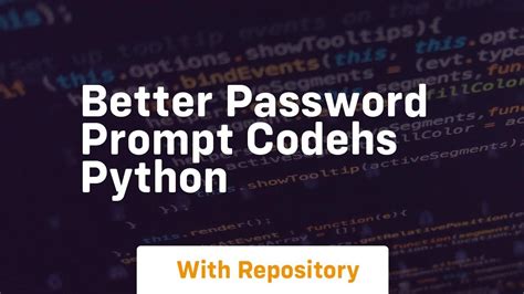 Better Password Prompt Codehs Python Youtube