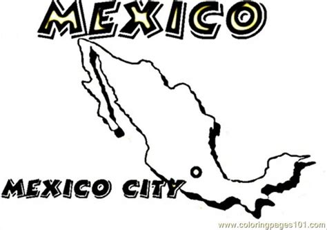 Mexican Map Coloring Page