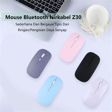 Jual Mouse Wireless Bluetooth Rechargeable Silent Click Shopee Indonesia