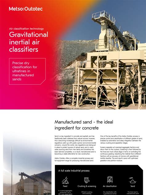 Gravitational Inertial Air Classifiers 4144 Web Pdf Concrete Sand
