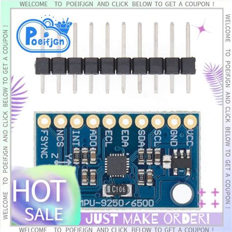 Mpu 9250 Gy 9250 9 Axis Sensor Module I2c Spi Communications Thriaxis Gyroscope Triaxial