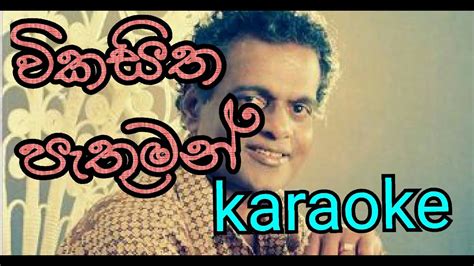 Wikasitha Pathuman Obe Laye Karaoke Without Voice විකසිත පැතුමන් ඔබේ By Milton