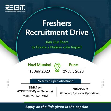 Rebit Reserve Bank Information Technology Pvt Ltd On Linkedin Rebit Hiring Jobposting