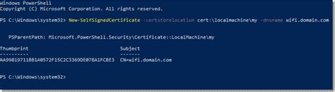 Create Custom Name Self Signed Certificate Using