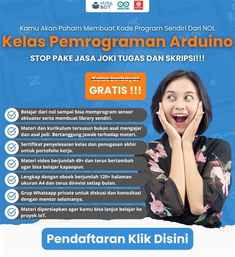 Nusabot Akses Kelas Seumur Hidup Belajar Iot Bagi Pemula