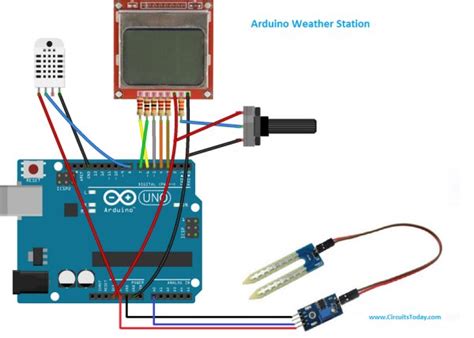 DIY Arduino Weather Station Using Nokia Display Duino