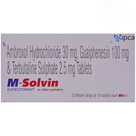 M Solvin Tablet For Clinic At ₹ 560 51 Box In Surat Id 2851287821362