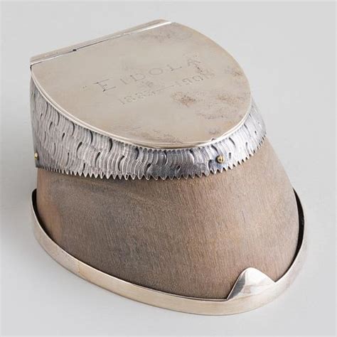 Victorian Silver Mounted Horse Hoof Snuff Box For Sale At Auction On
