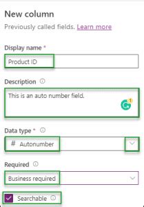Change Dataverse Primary Column To Autonumber