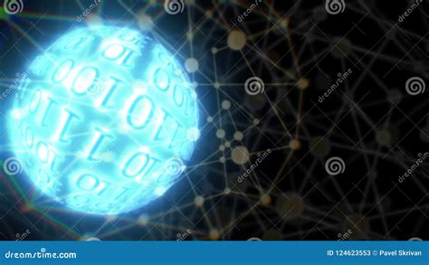 Digital Binary Data Scan Loop Background Stock Video Video Of Future