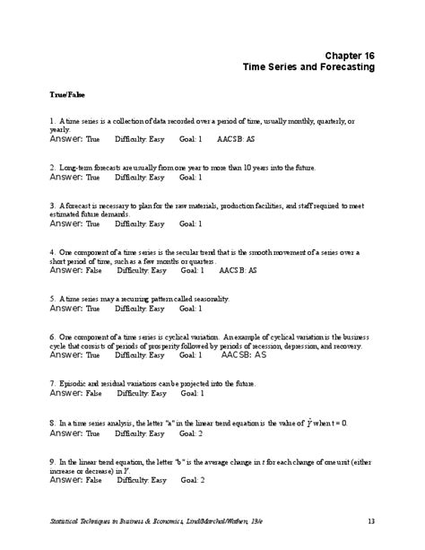 Doc Chapter 16 Time Series And Forecasting