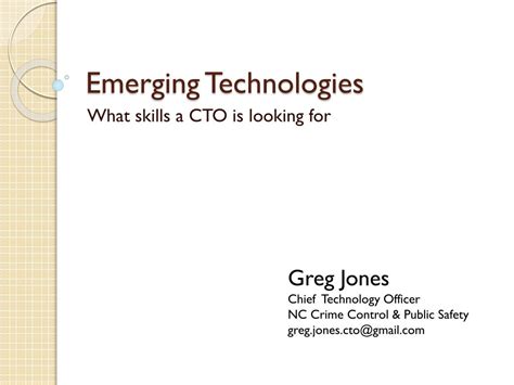 PPT Emerging Technologies PowerPoint Presentation Free Download ID