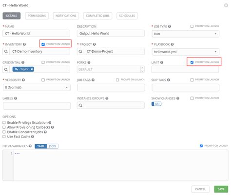 Ansible Tower — Morpheus Docs Documentation