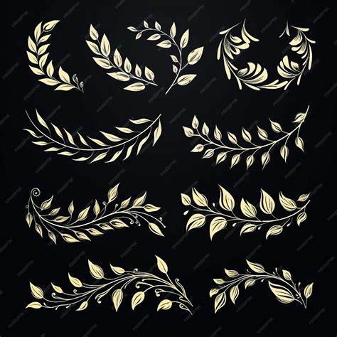 Premium Vector Frame Decorative Vintage Retro Border Set Vector