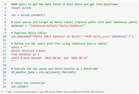Using A Python Notebook Loop Through A Data Frame And Write Once To A