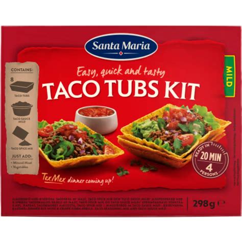 Santa Maria Taco Tubs Kit Tex Mex Starter Kit 298g