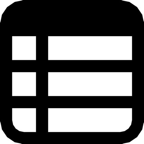 Table Vector SVG Icon SVG Repo