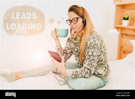 Handwriting Text Leads Loading Business Overview Initiating Customer Regards With The