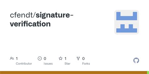 Github Cfendt Signature Verification