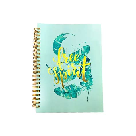 Libretas Spiral Notebook B5 Ruled Golden Spiral Notebook 80 Pages