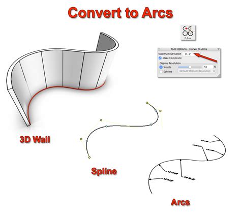 Convert Any Curve Into A Set Of Arcs With Convert To Arcs Tool