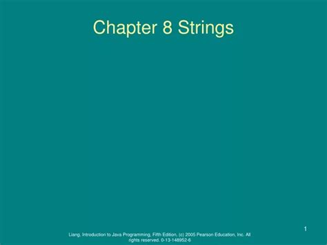 ppt chapter 8 strings powerpoint presentation free download id 9382580