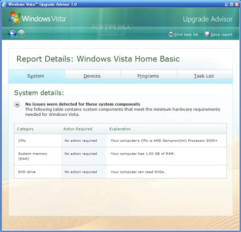 Windows Vista Upgrade Advisor Download Free 100918 Softpedia