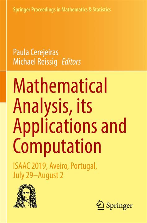 Mathematical Analysis Its Applications And Computation Isaac 2019 Aveiro Portugal July 29