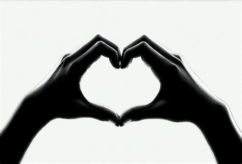 Premium Photo Silhouette Hands Forming Shape Of Heart Showing Gesture Of Love Isolated On