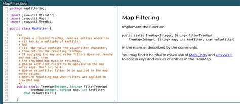 Solved Java Implement The Function Public Static TreeMap Chegg