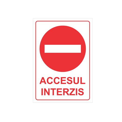 Индикаторен знак за забранен достъп Emag Bg