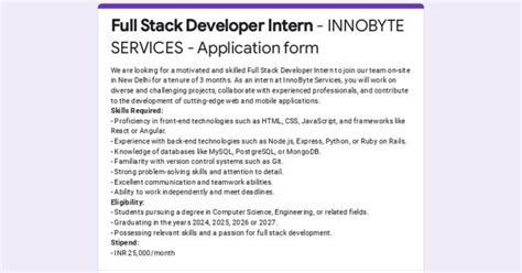sonali gupta on linkedin full stack developer intern innobyte services application form