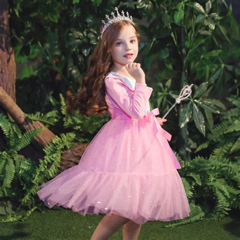 Осеннее платье Анны и Эльзы для девочек, платье с длинными рукавами и ...