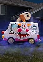 8ft Killer Clown Ice Cream Truck Inflatable Outdoor Decoration Multi